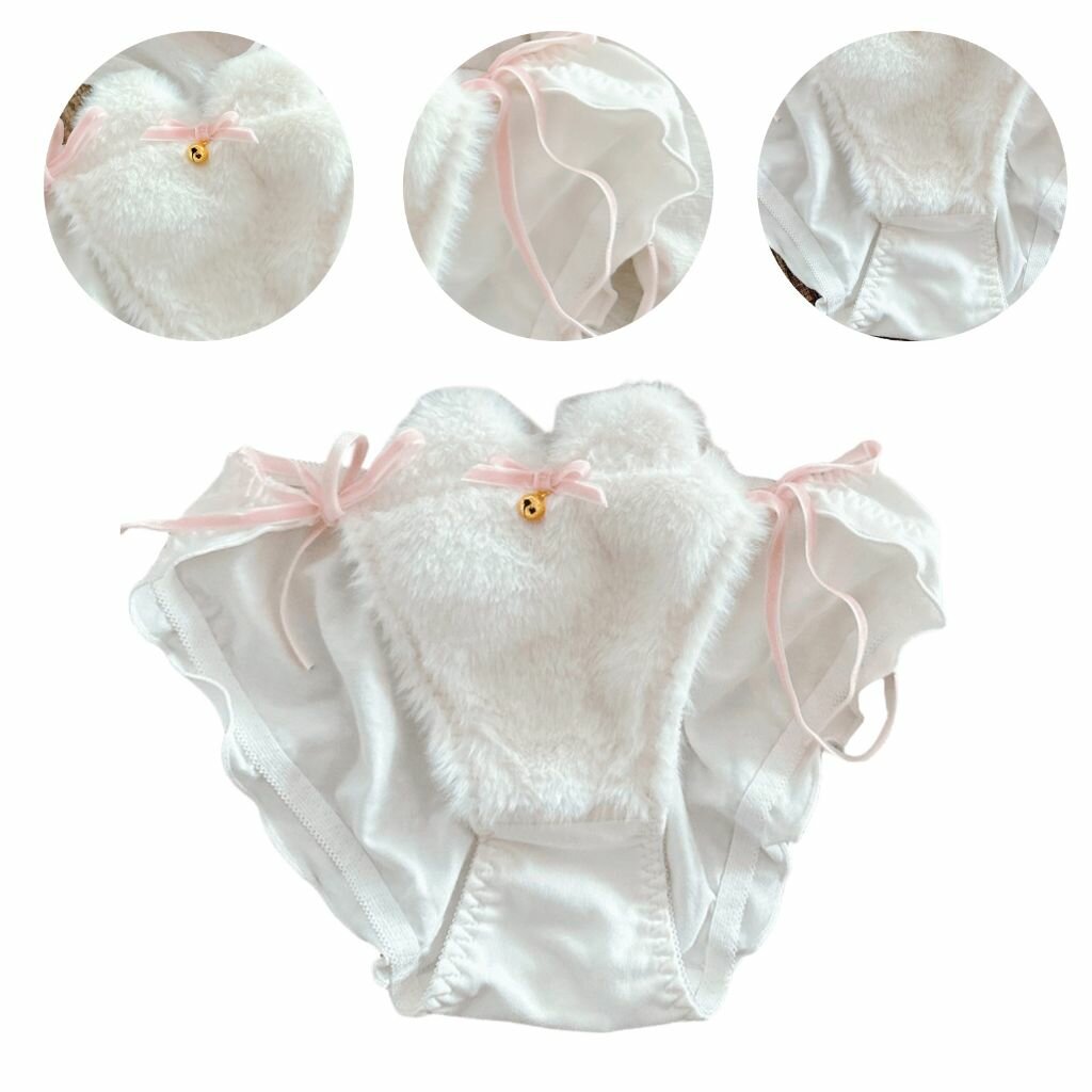 Кошачьи ушки с колокольчиками и шнурком, женские трусики с рюшами, аниме-косплей