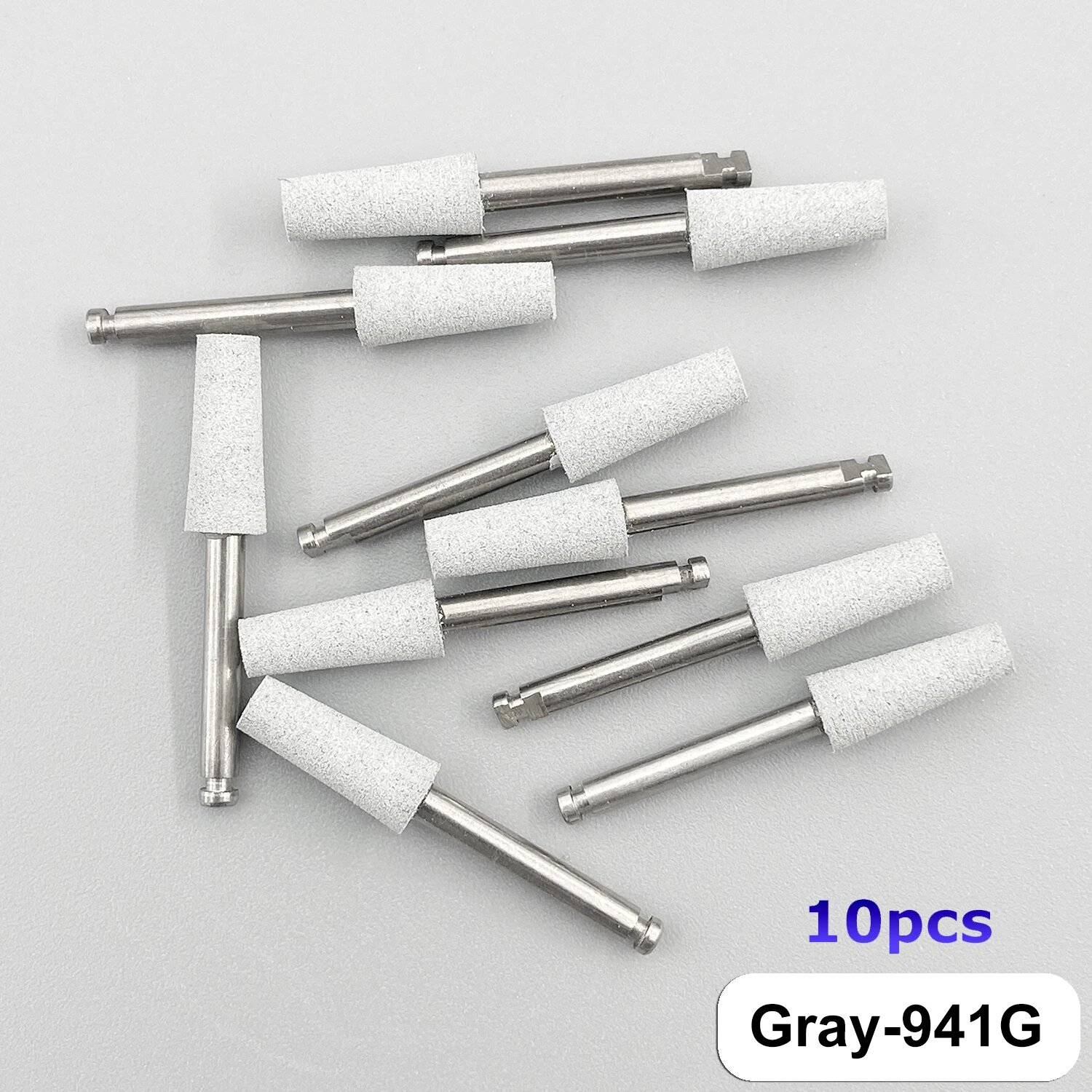 10 шт. шлифовальные головки Gray-941G для полировки зубов