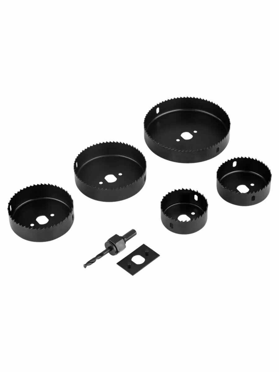 Набор кольцевых пил по дереву 64-127 мм 9шт