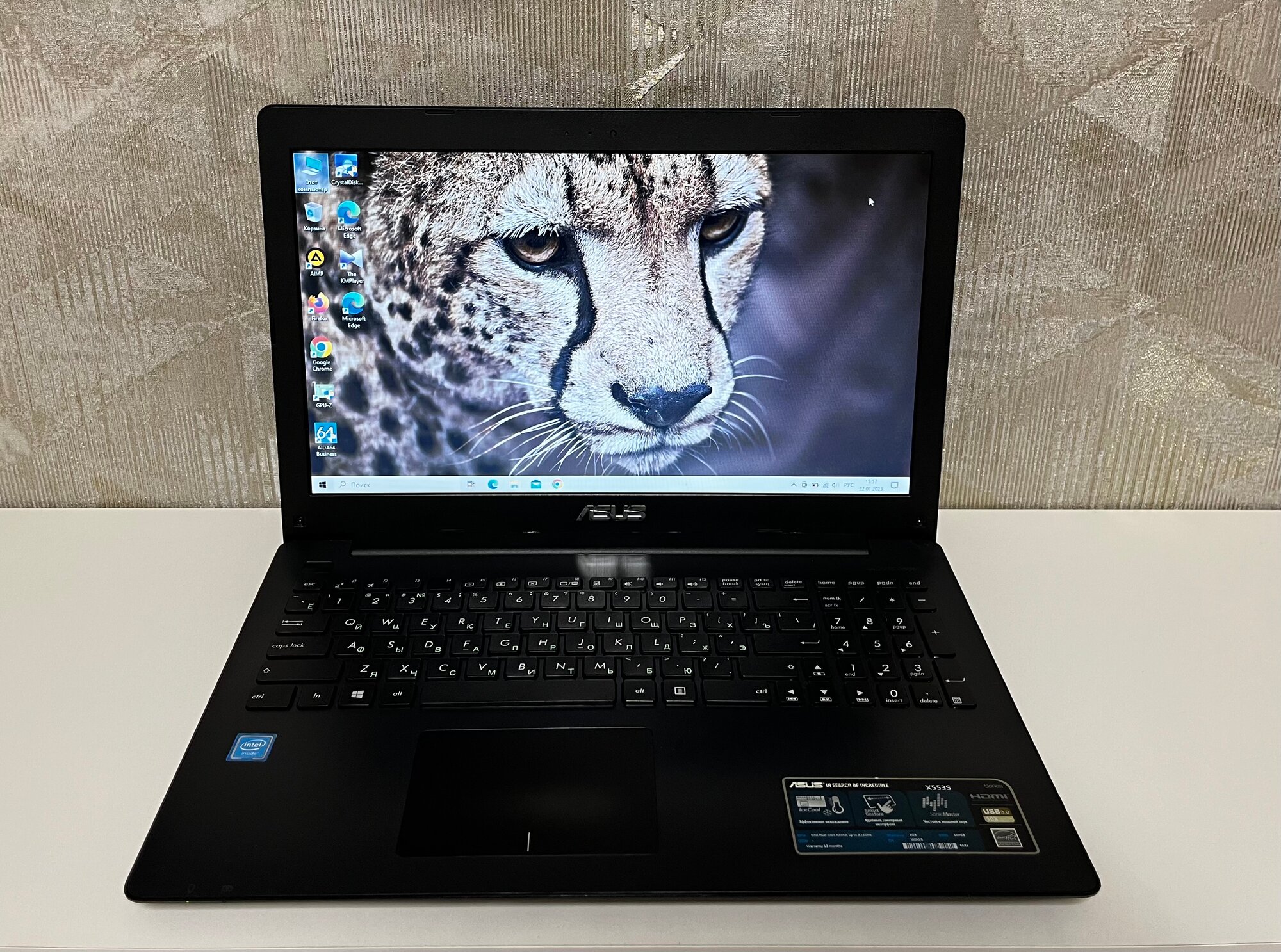 Ноутбук ASUS для работы, SSD 240Gb, Ram 8Gb, HDD 500Gb