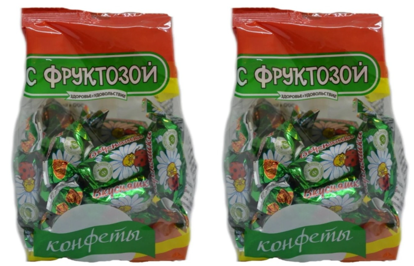 Конфеты Покровск, Вкусняшка, с фруктозой, 185 г, 2 уп