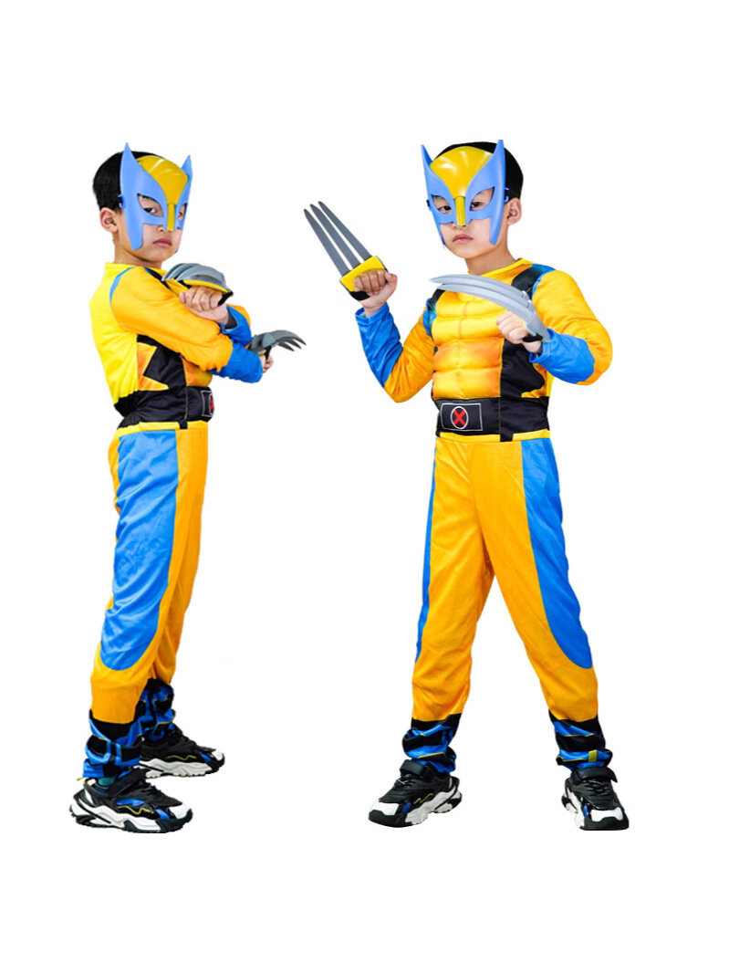 Одежда Росомахи, для детей, на Хэллоуин, Marvel Anime, рост 130-140 см