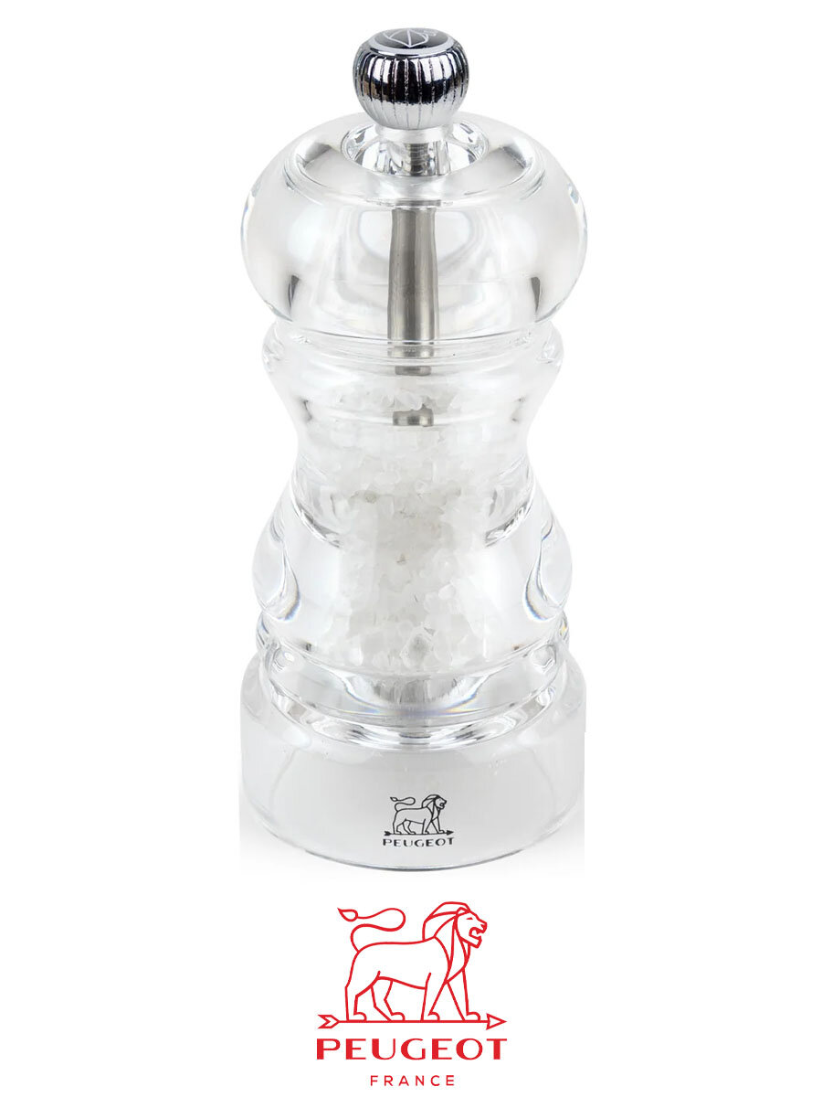 Мельница для соли Peugeot Nancy, акрил, высота 12 см, диаметр 5,3 см