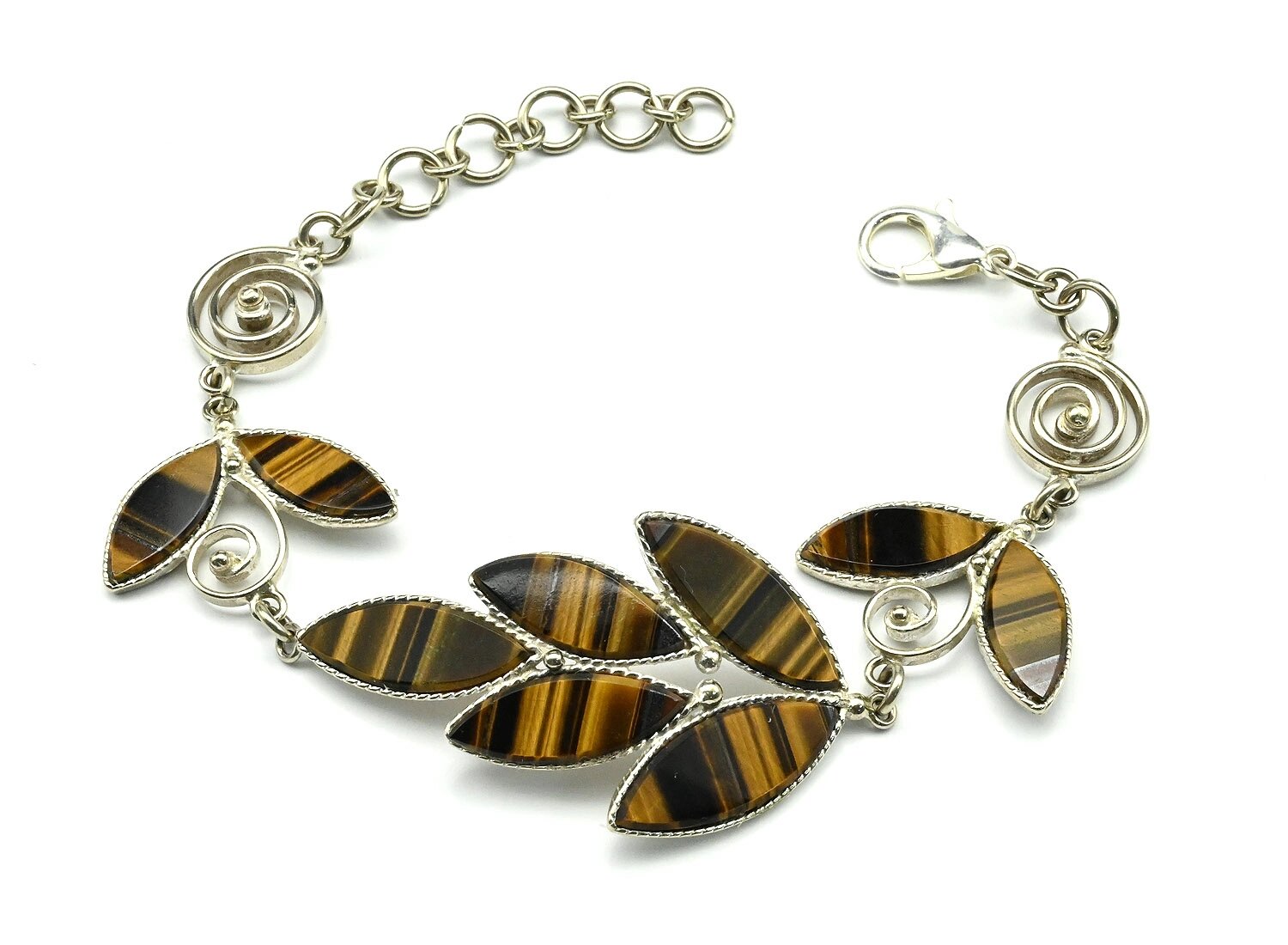 Браслет Радуга Камня, тигровый глаз