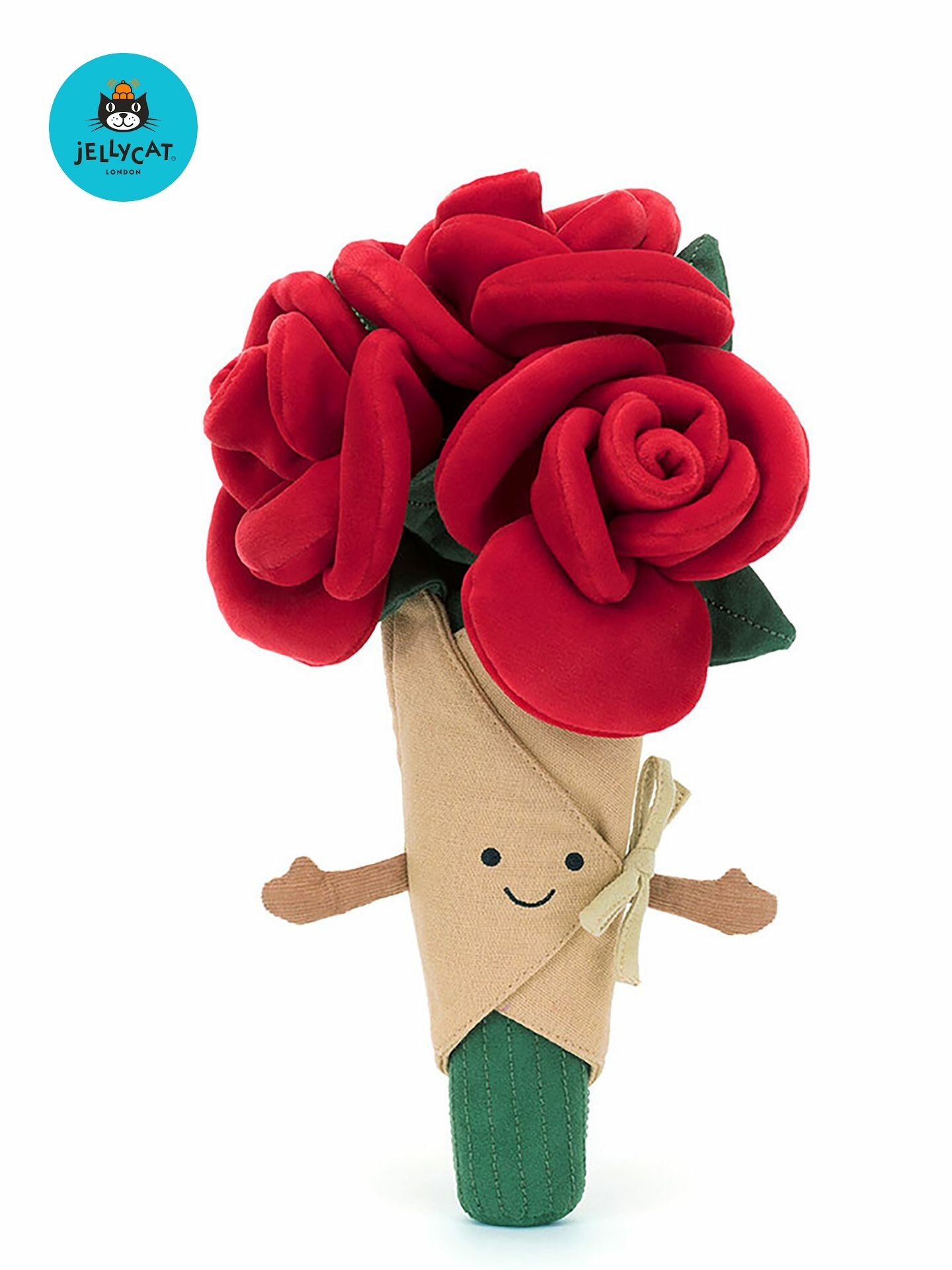 Мягкая игрушка букет цветов Jellycat Amuseables Rose Bouquet