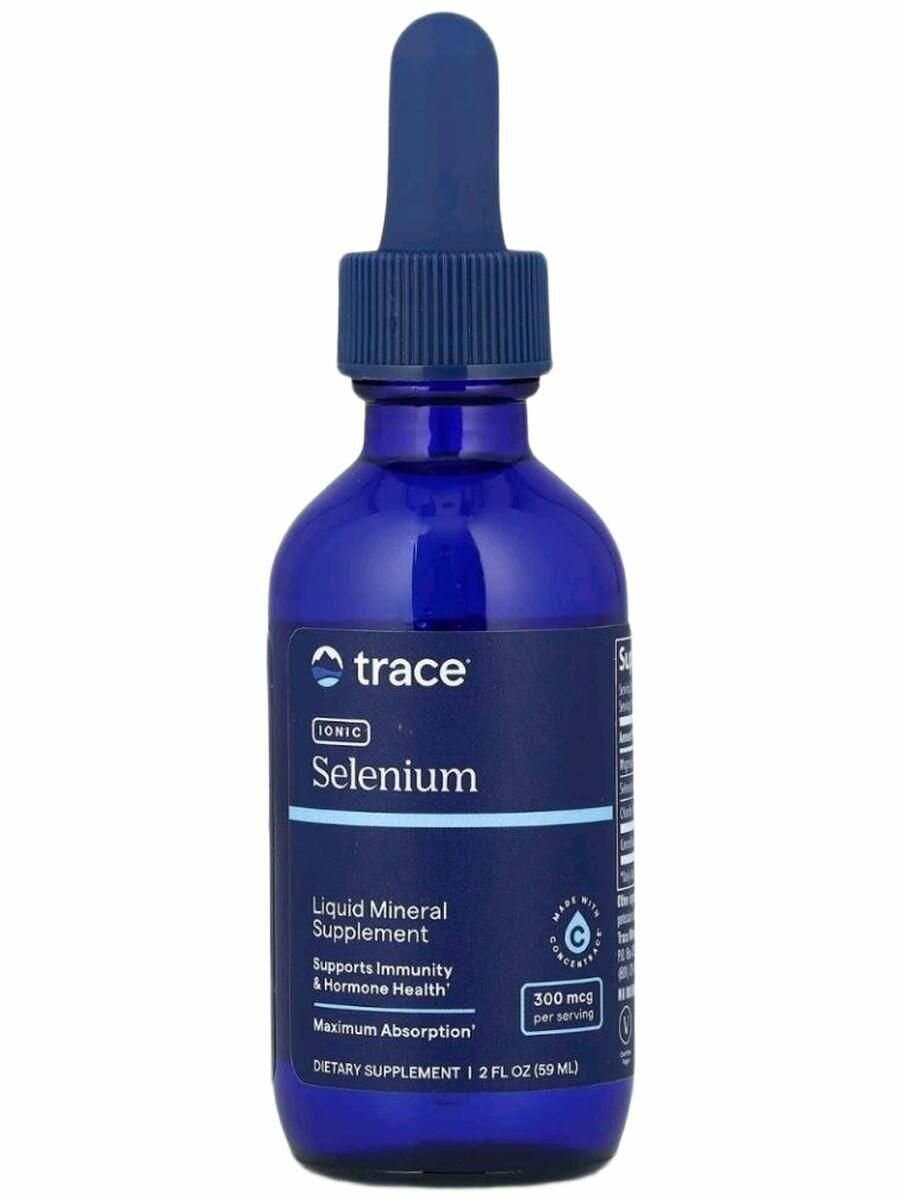 Trace, ионный селен, 300 мкг - 59 мл (2 жидк. унции)