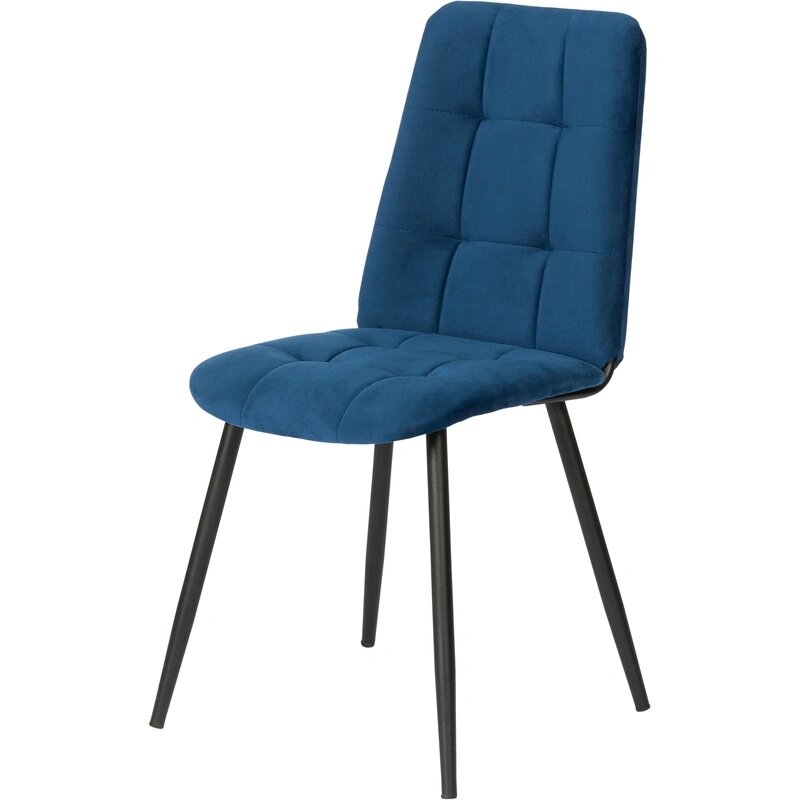 Стул Комус Мебель Felicita велюр, 47х54х86, Blue (синий)