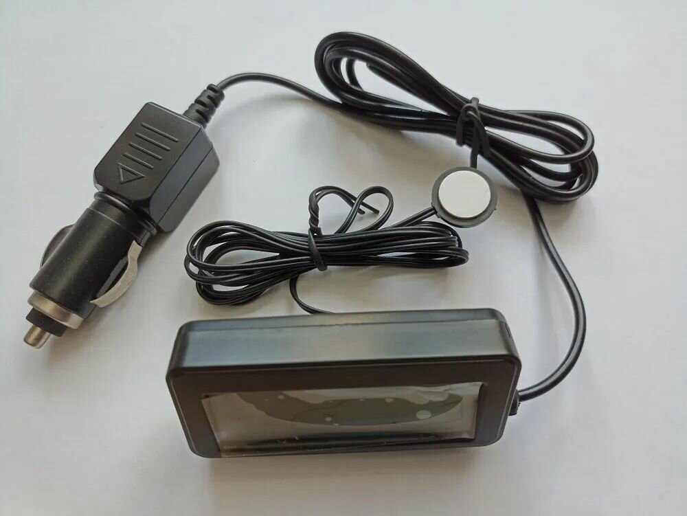Автомобильный термометр, с подсветкой, USB, от прикуривателя