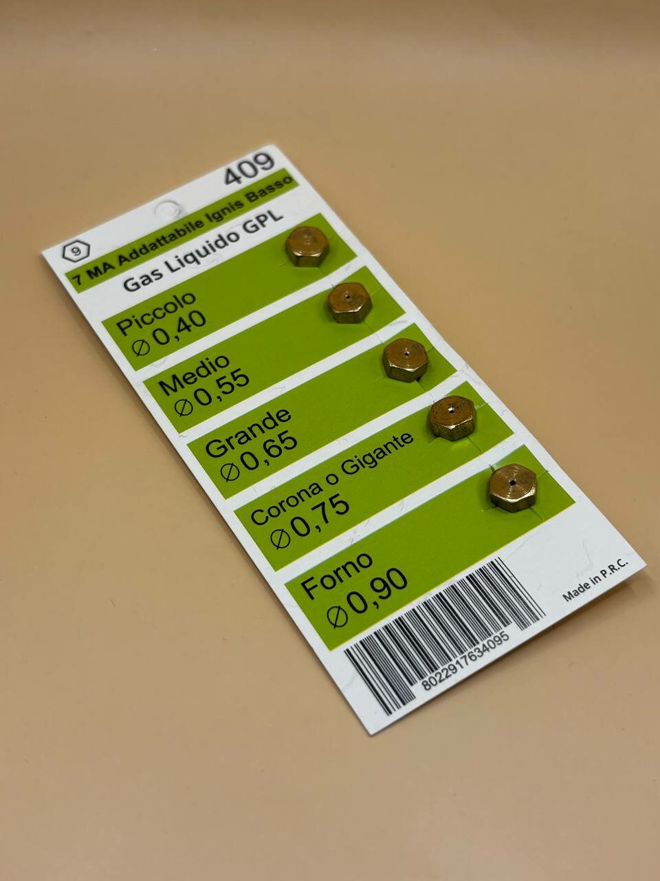 Жиклёры (форсунки) для газовой плиты Ariston, Indesit, Zanussi, Electrolux (на баллонный газ)