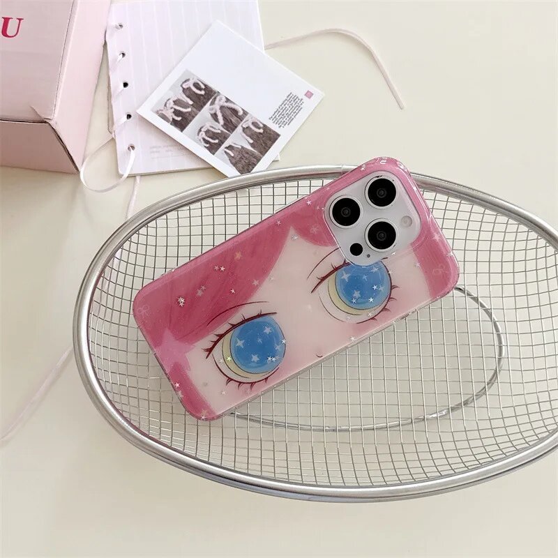 Блестящий чехол для телефона Dreamy INS Style для iPhone 16, 15, 14, 13 Pro iPhone Pro Max, G 16