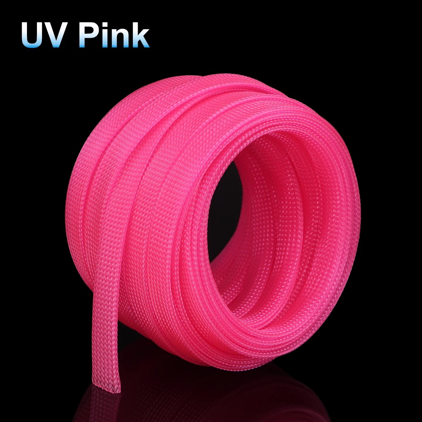 PET оплетка 40 мм, UV Pink