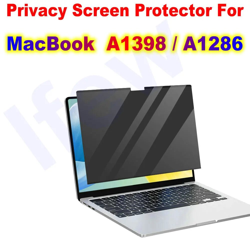 Магнитная защитная пленка для экрана ifew для MacBook Pro 14 M5, Air 13.6 дюйма M4 A1398 - A1286