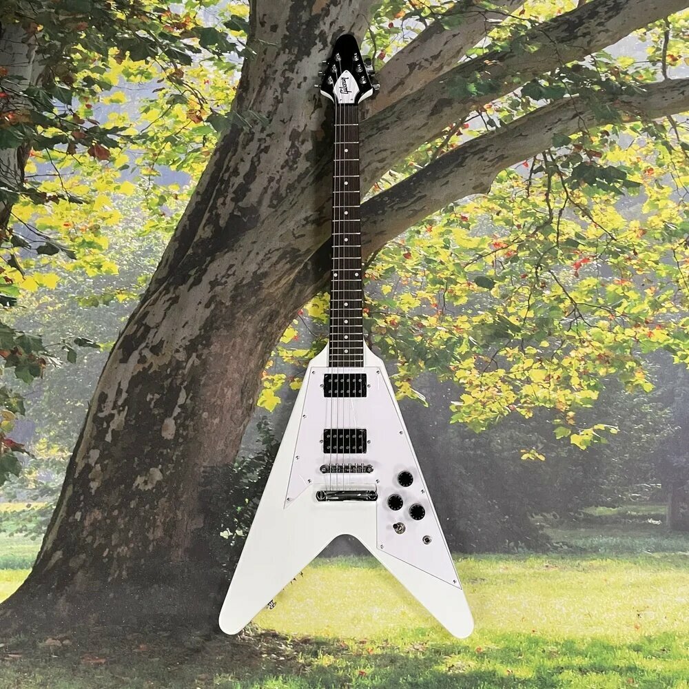 Электрогитара Электроакустическая Электрогитара Flying V 6-струнная, корпус Махагони 6-струнная