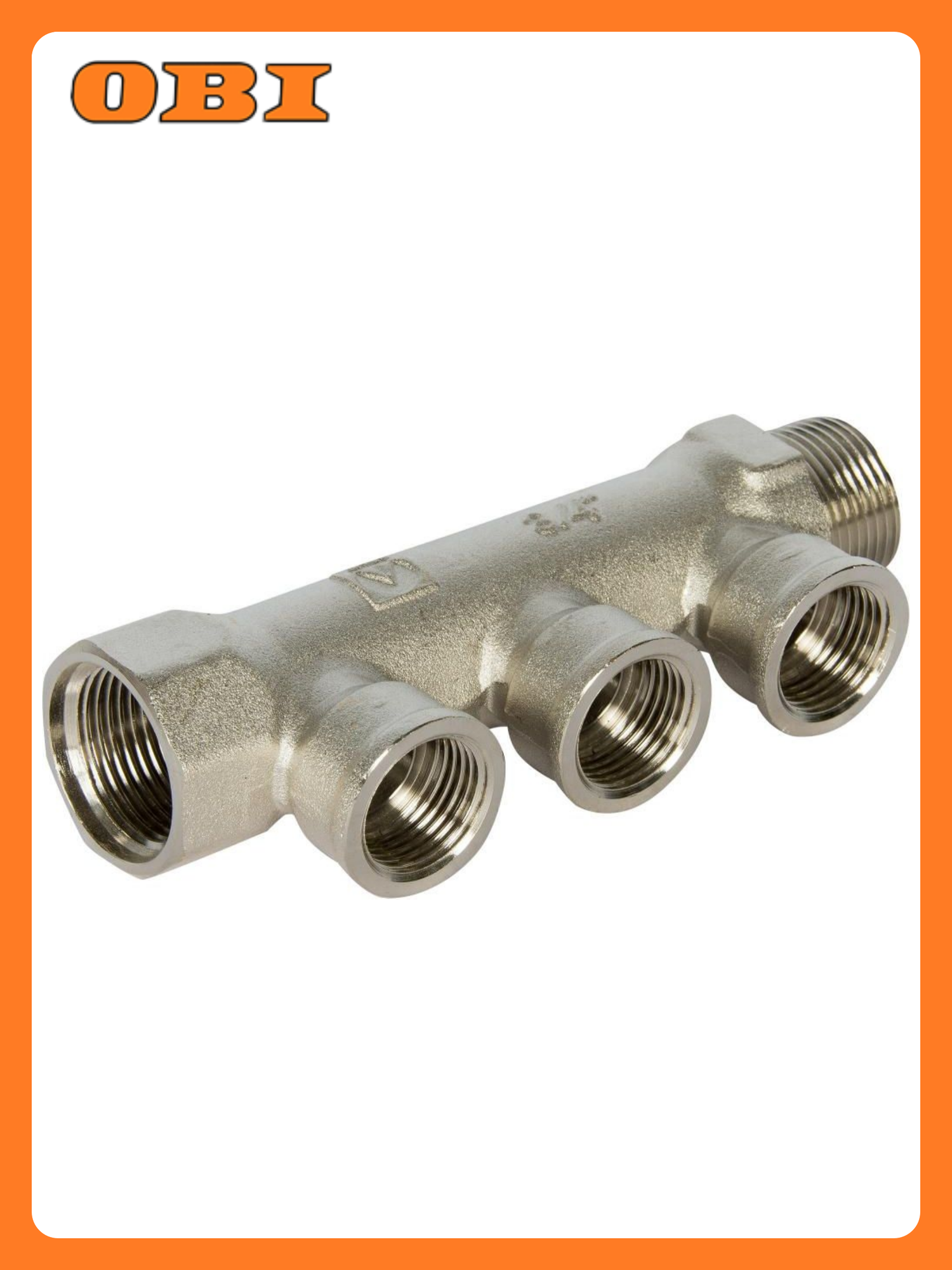 Коллектор латунь никелированная VALTEC 3/4"х 1/2"