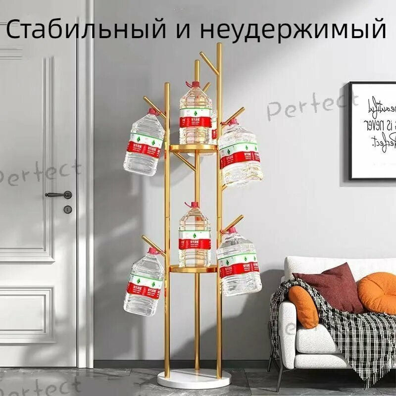 Вешалка напольная, 170 см х 31 см, металлическая вешалка высотой 170 см черного цвета, устойчивая конструкция для одежды — фото 1