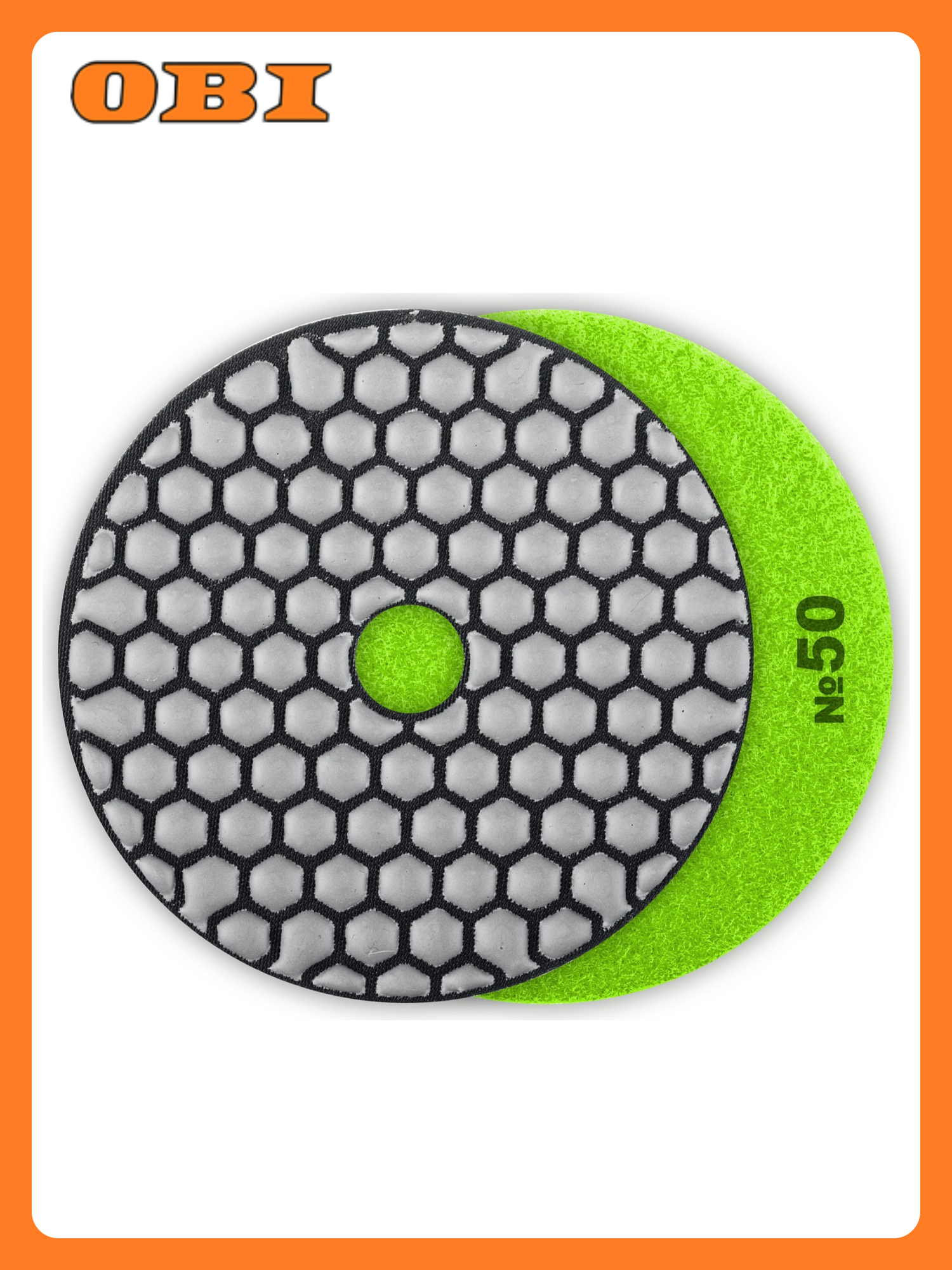 Алмазный шлифовальный круг ЗУБР №50, для сухого шлифования, 100мм, зеленый