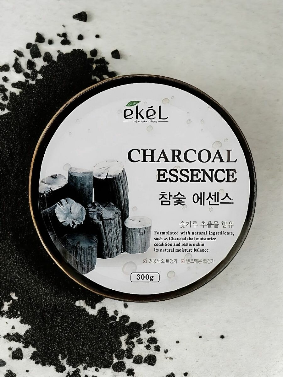 Ekel Гель для лица и тела с углём 300 гр. Корея