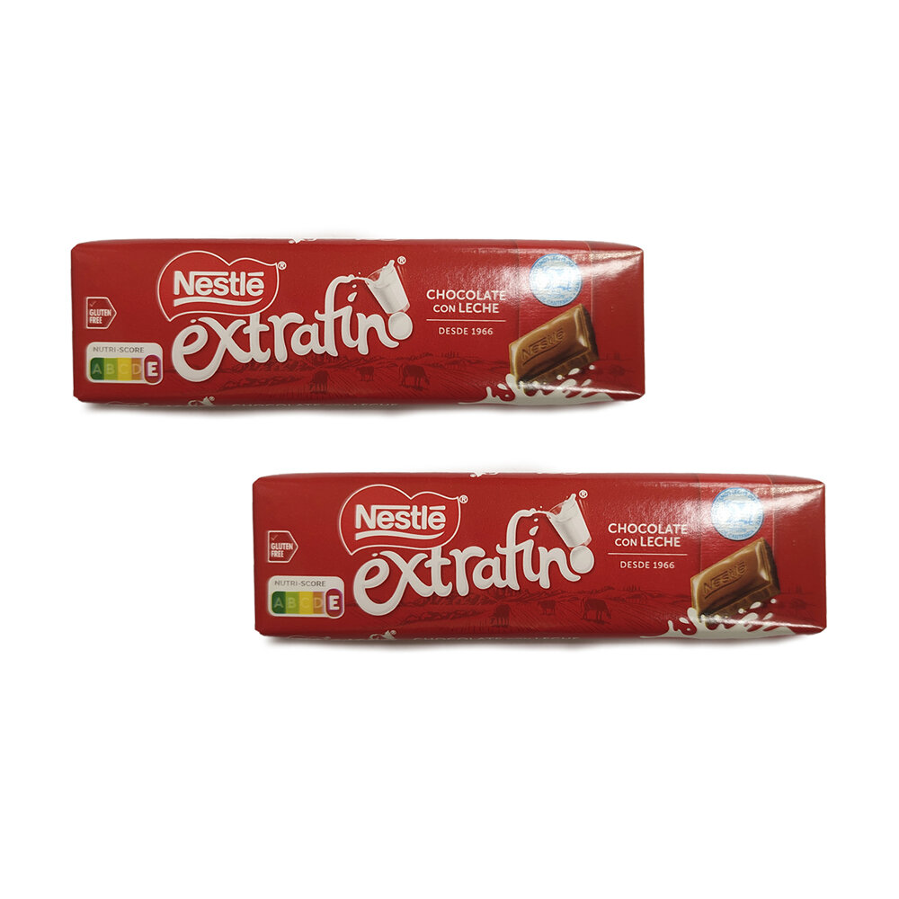 Шоколадная плитка Nestlé Extrafino "Молочный шоколад", 50 г, Испания, 2 шт