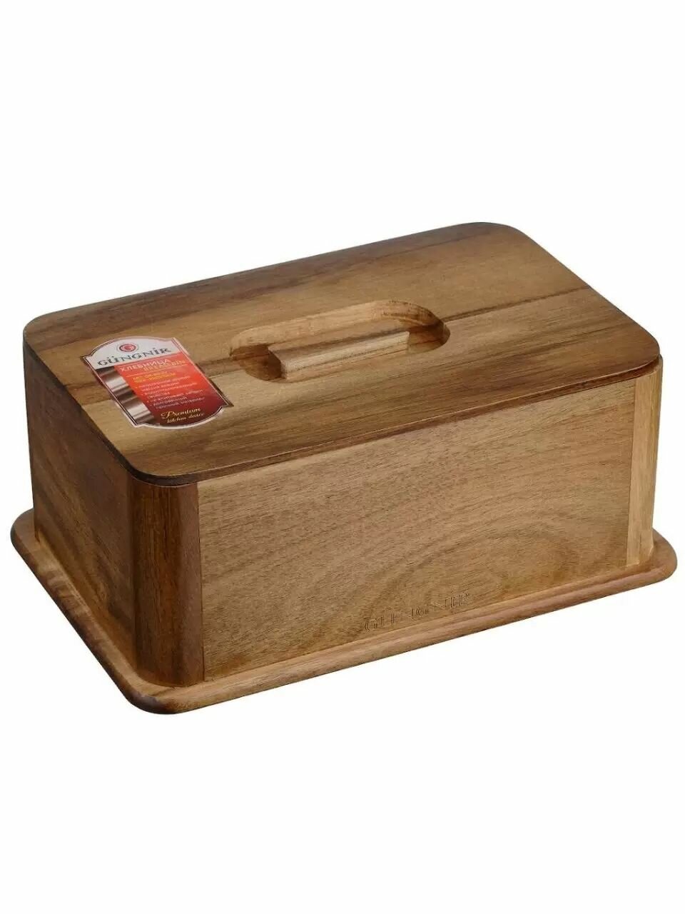 Хлебница Катунь акация, 30х20х13 см, коричневая