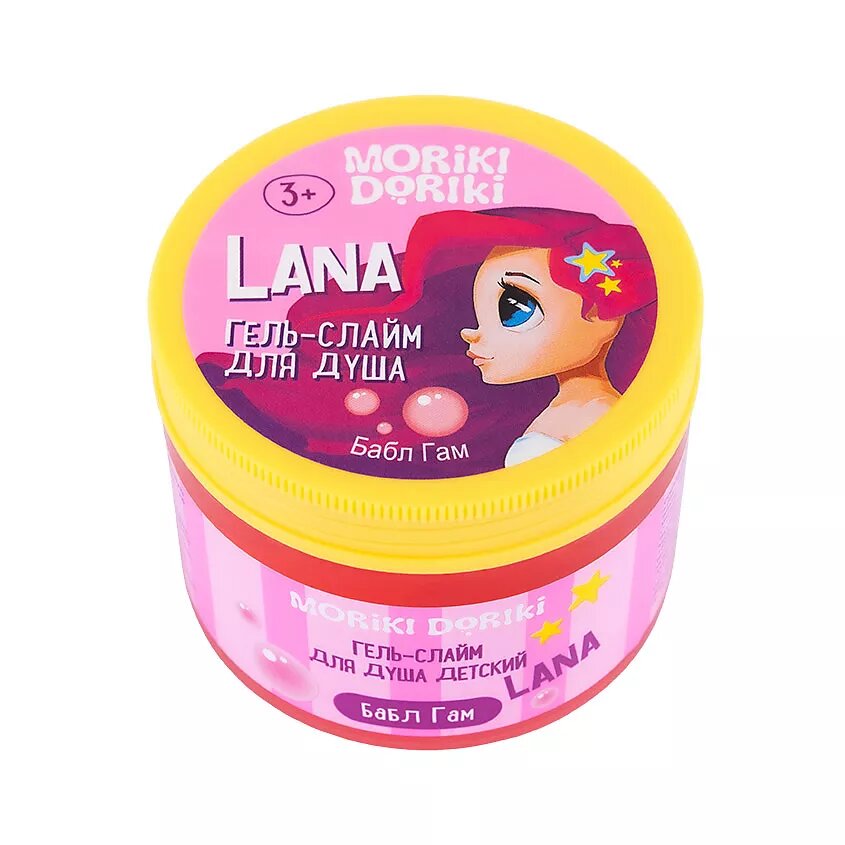 MORIKI DORIKI Гель-слайм для душа детский Бабл Гам Lana, 150 мл