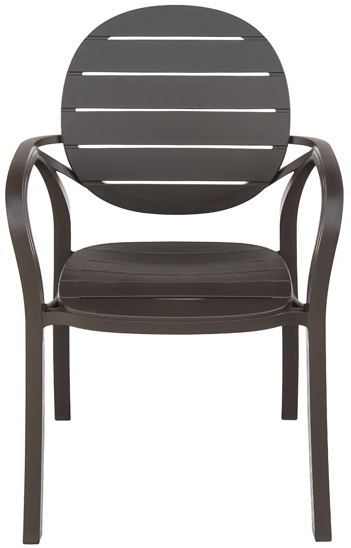 Кресло садовое NARDI PALMA (Палма) для улицы, пластиковое, цвет кофейный