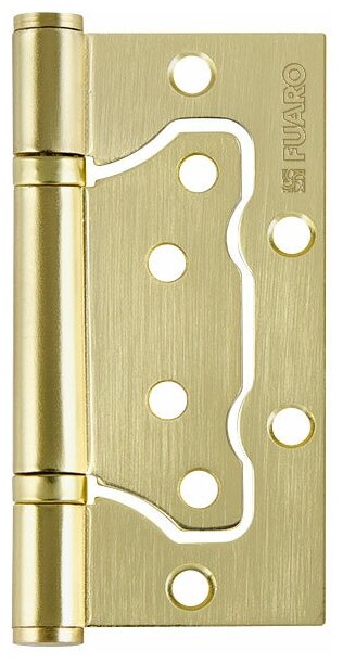 Петля универсальная без врезки Fuaro 500-2BB/BL 100x2,5 SB мат. золото