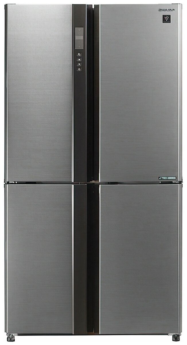 Многокамерный холодильник Sharp SJEX93PSL No frost, серый