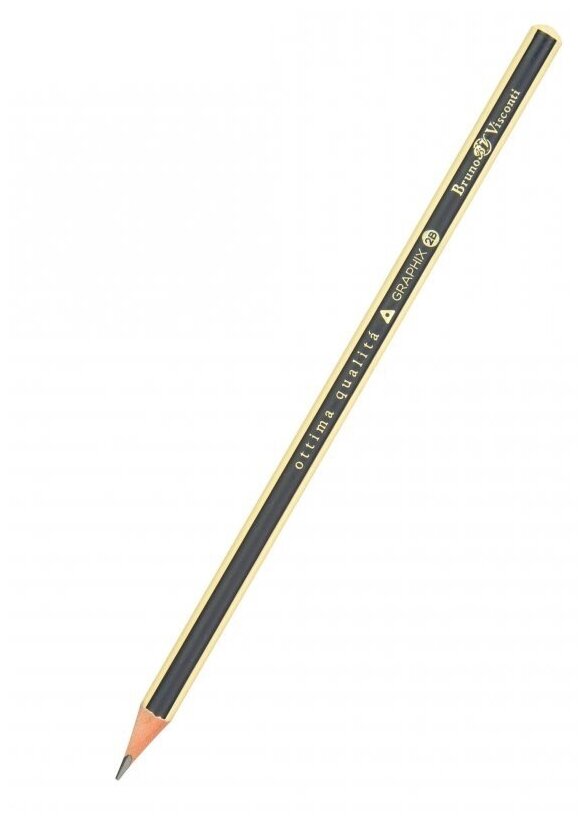 Карандаш BrunoVisconti, чернографитовый, В, Graphix, Арт. 21-0003