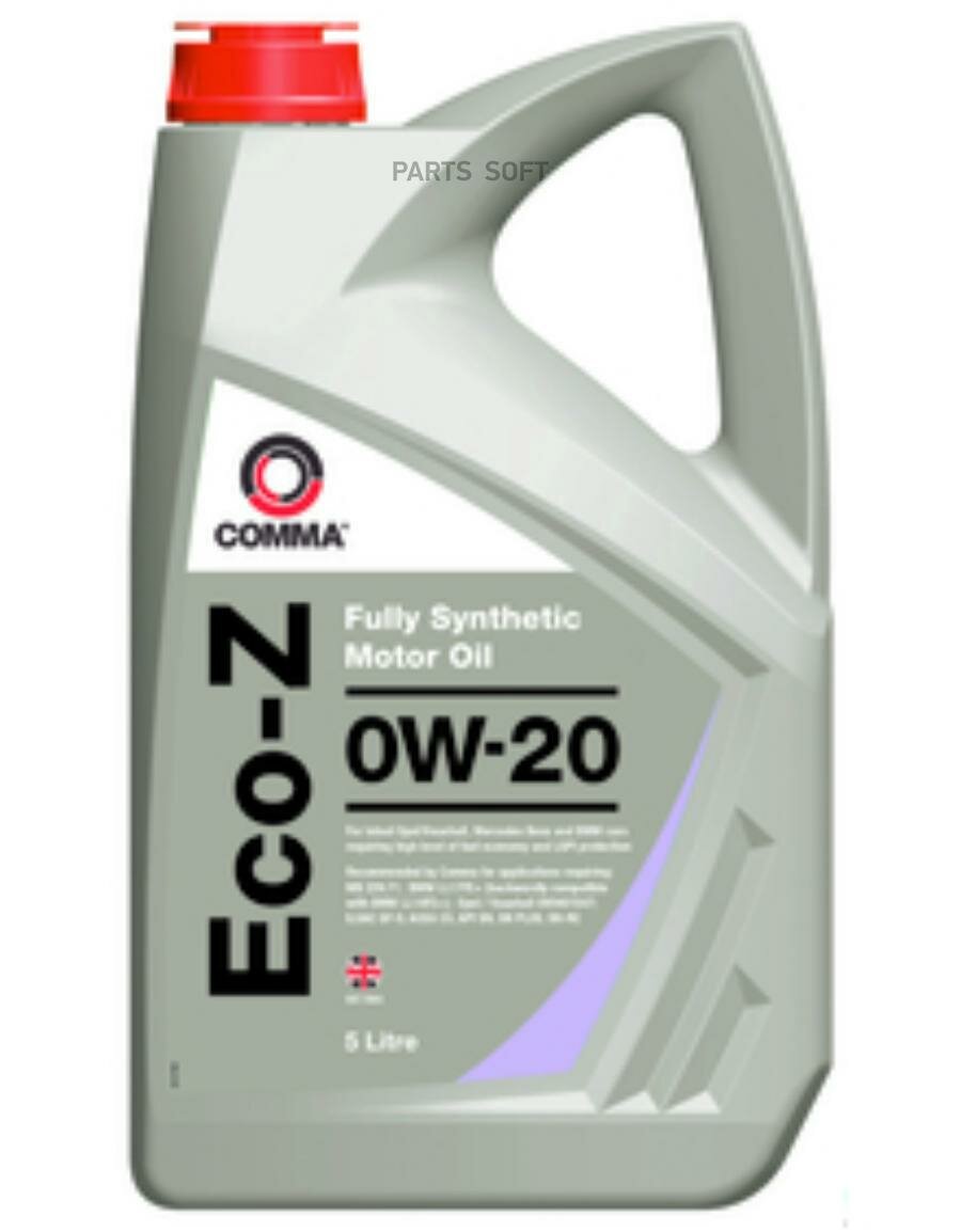 Comma 0w20 eco-z (5l) масло моторное! синт.\ api sn/sn+, acea c5, ilsac gf-5, bmw ll17fe+, mb 229.71
