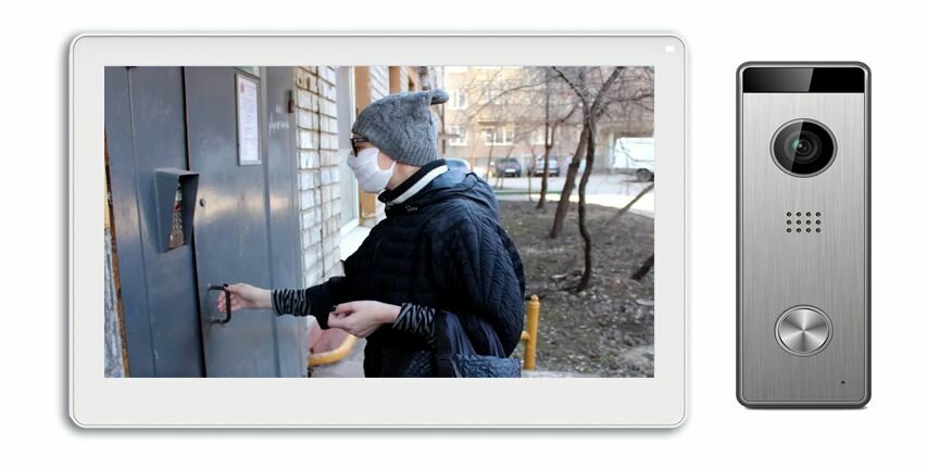 Tantos NEO HD SE (белый) и Triniti HD (комплект многофункционального домофона 7" HD)