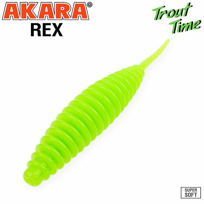 Силиконовая приманка Akara Trout time REX 2,5 Shrimp 452 (10 шт.)