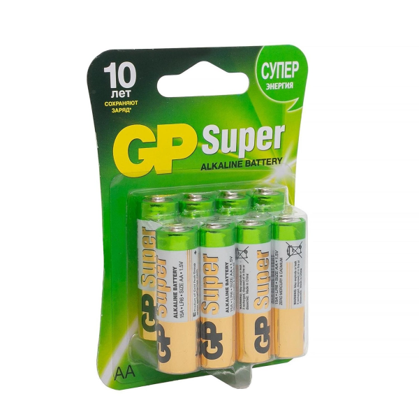 Батарейка GP Super Alkaline AA (8шт)