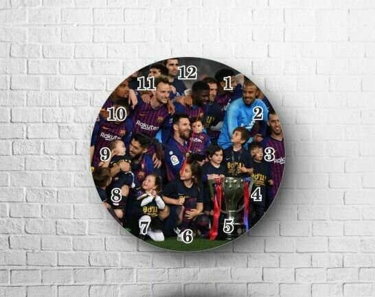 Часы настенные GOODbrelok круглые 20 см Барселона, Barcelona - 0012