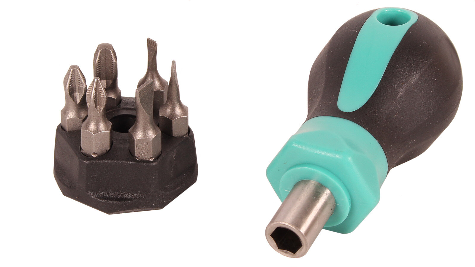 Отвертка с набором насадок WhirlPower Camel короткая 7 предметов