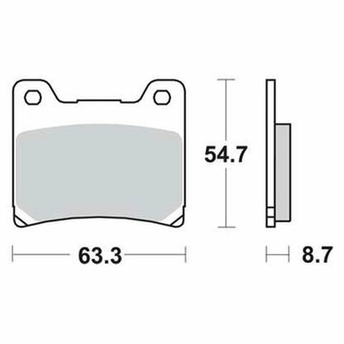Комплект тормозных колодок TRW MCB530