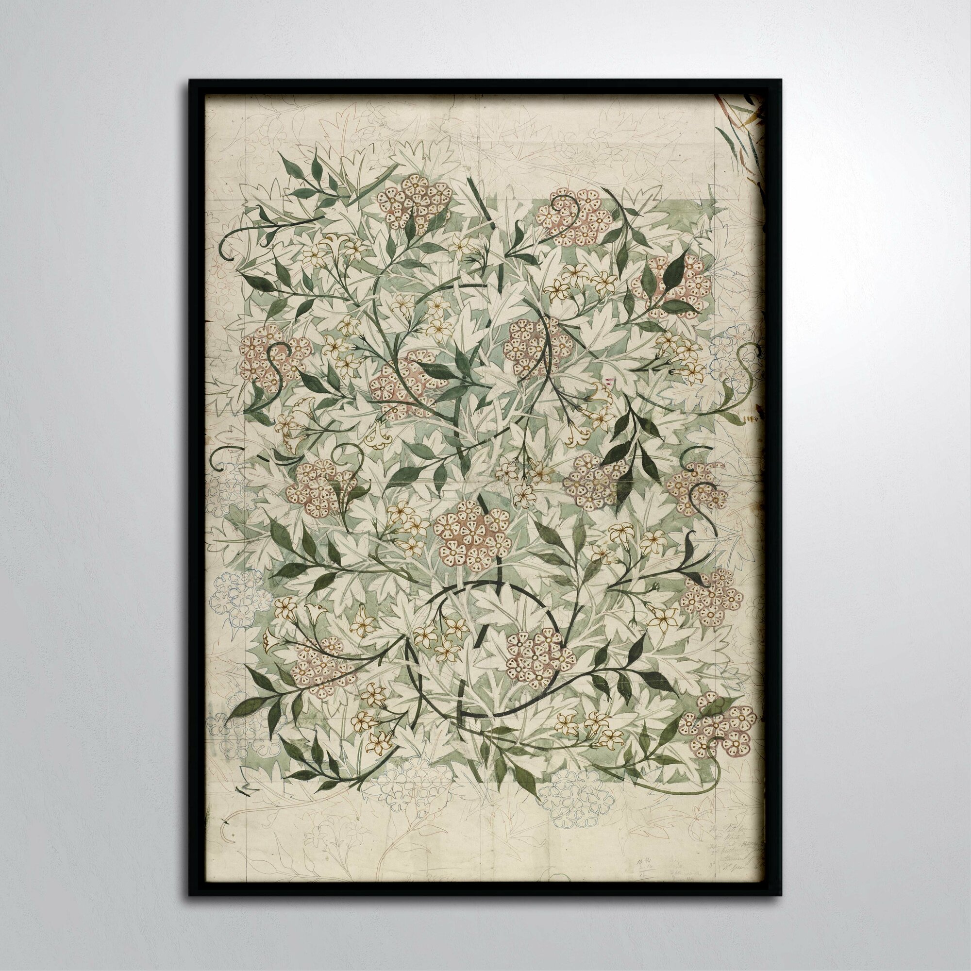 Постер без рамы/Постер для интерьера/Абстракция Современное искусство Гобелен Рисунок цветов