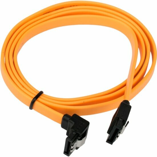 Кабель интерфейсный SATA Cablexpert , Sata3 7pin/7pin, 50см, мет. защелка, желтый, пакет