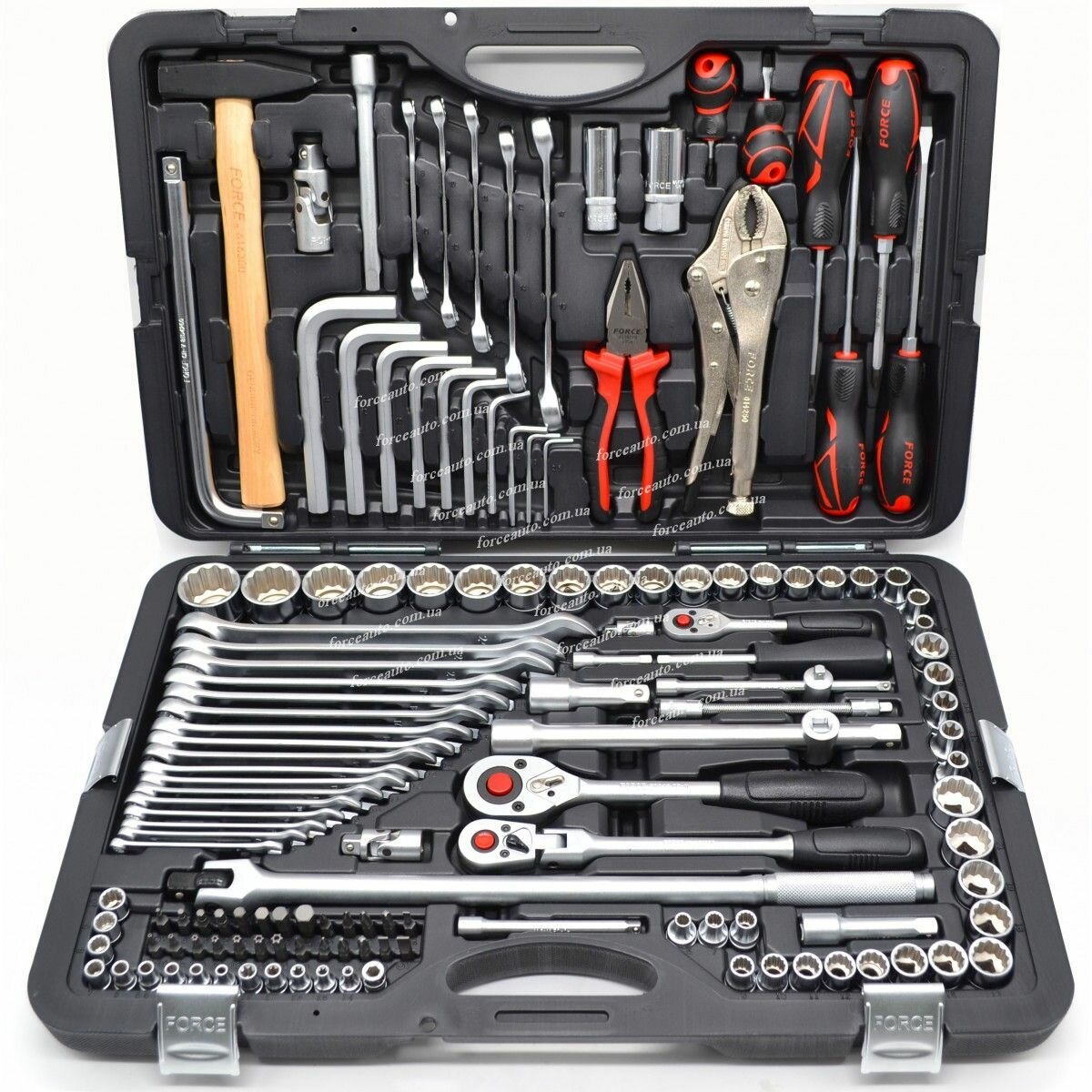Набор инструментов для ремонта авто FORCE 41421-9 142 предмета 12-гранный