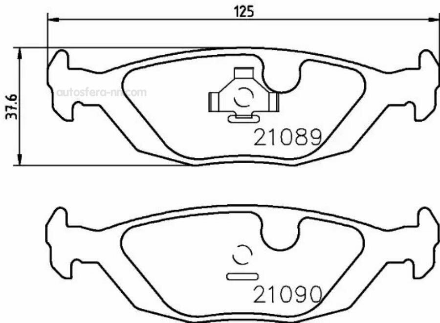 MINTEX MDB1549 Колодки тормозные дисковые к-т 4 шт. MDB1549