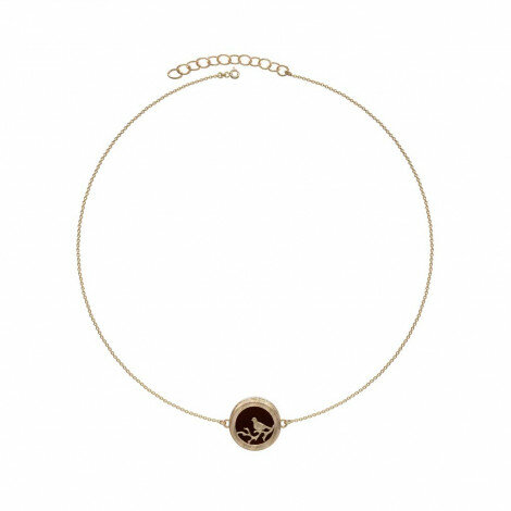 Колье, серебро, 925 проба, родирование, золочение, янтарь