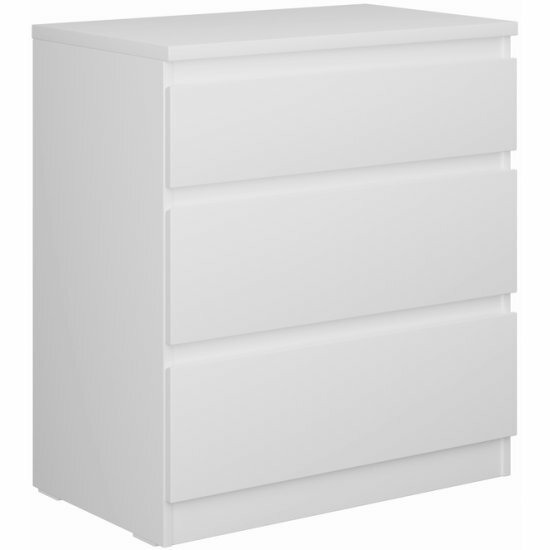 Комод Гуд Лакк 2.03.02.060.1 кастор 3 ящика RU белый