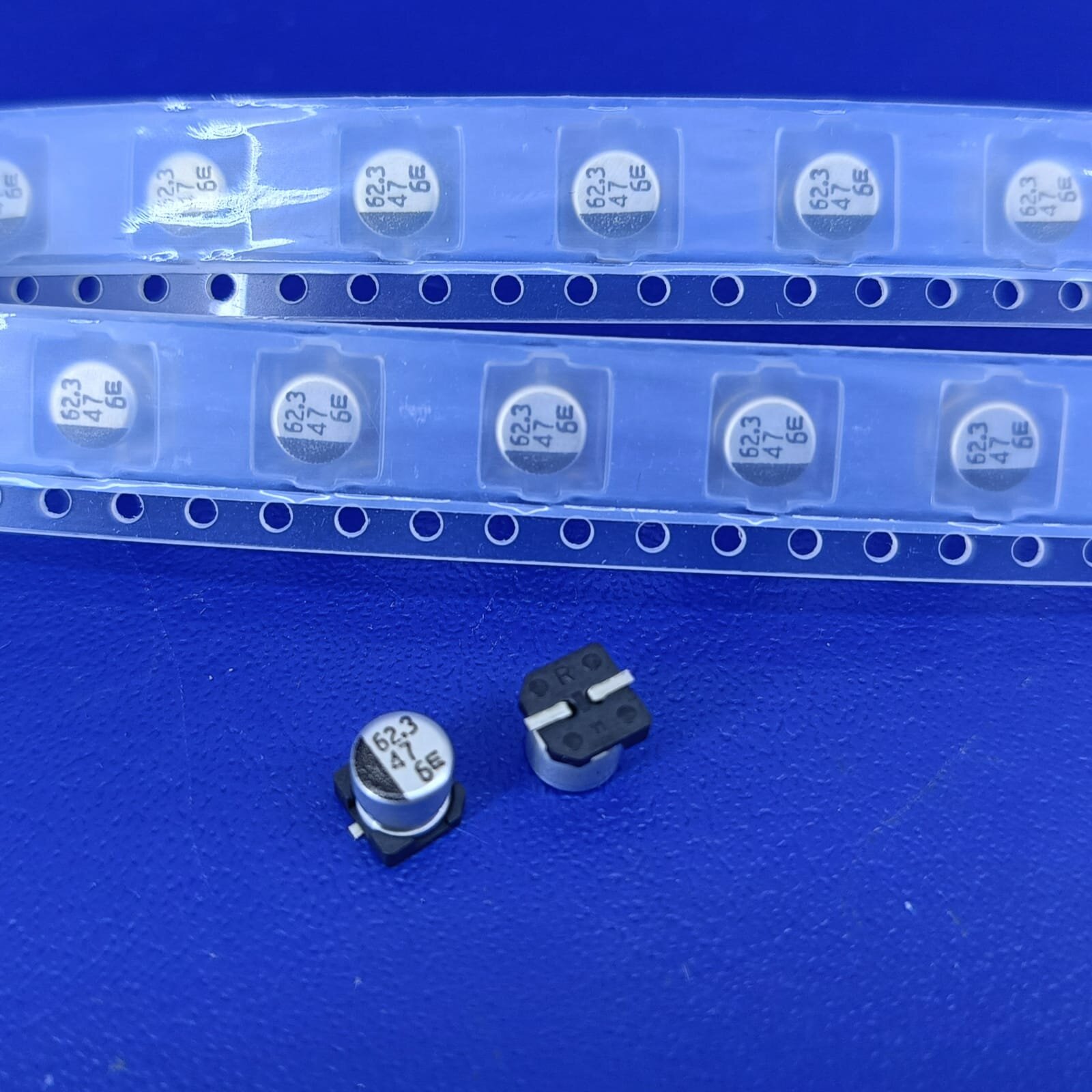 20 штук SMD конденсатор 47 мкФ 6,3V d5h5,5