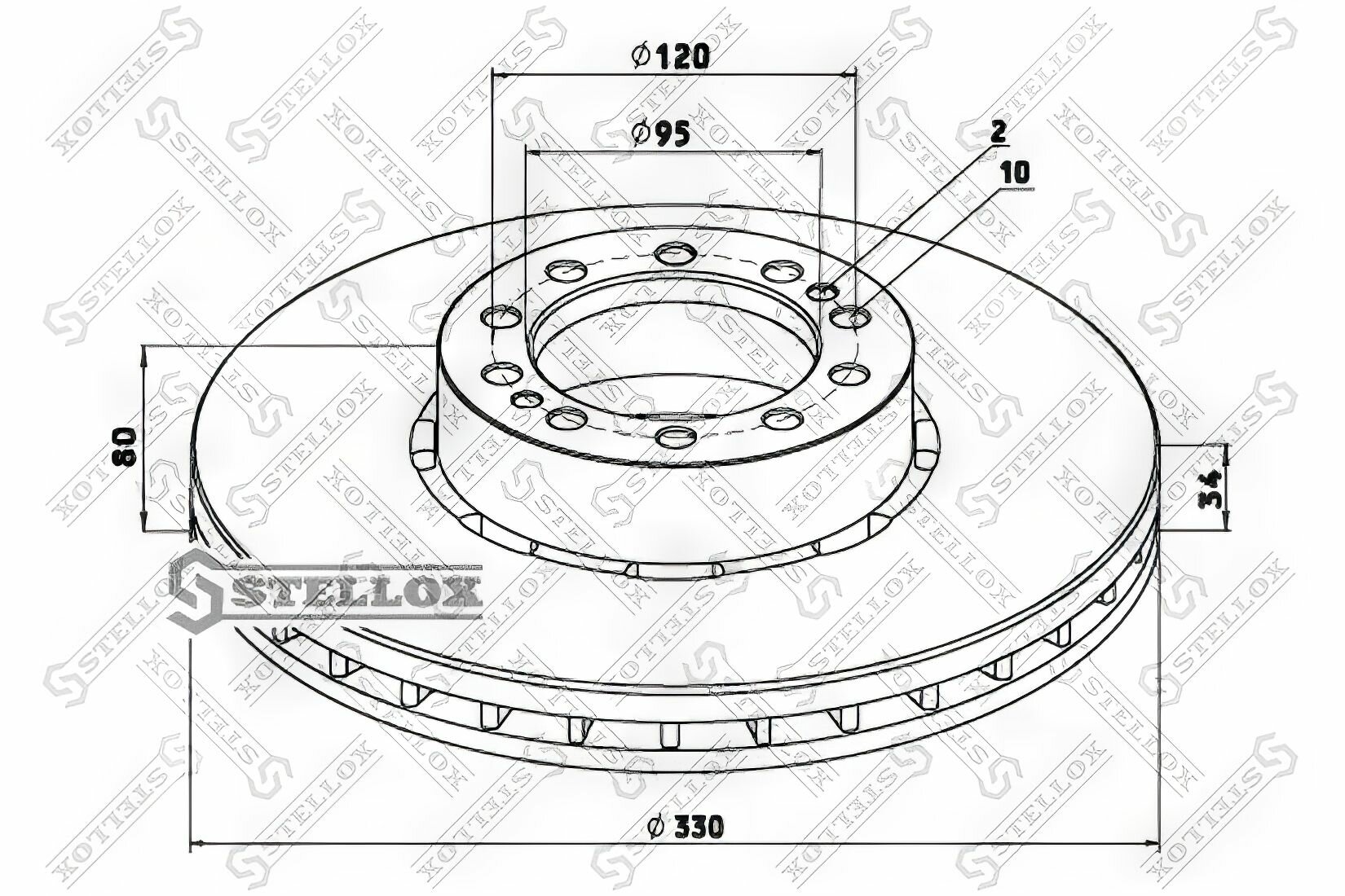Тормозной диск, для Рено
