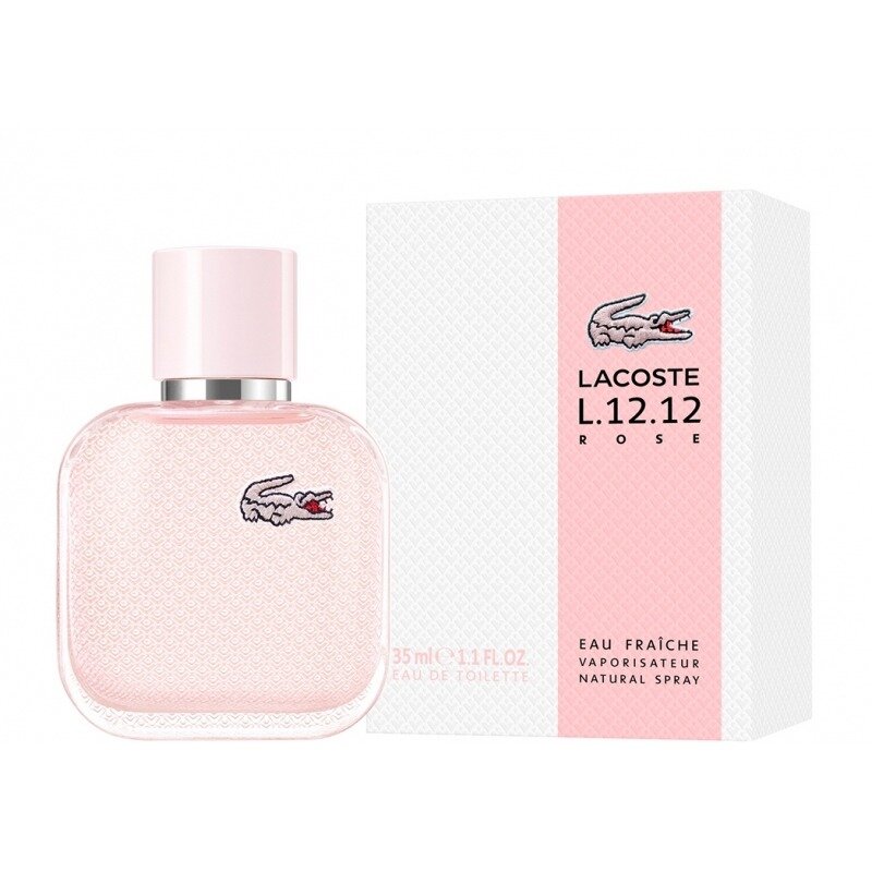 Lacoste, Eau de Lacoste L.12.12 Rose Eau Fraiche, 35мл, Туалетная вода Женская