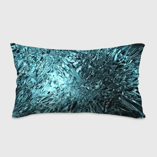 Эффект жидкого стекла бирюзовый Подушка