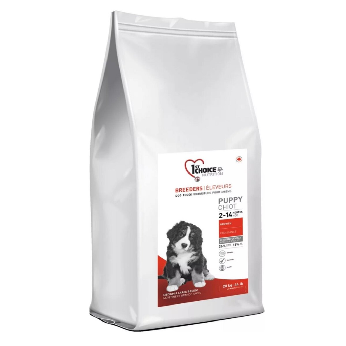 1ST CHOICE Breeders корм сухой для щенков средних и крупных пород курица 20кг