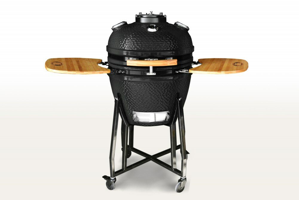 Start Grill Керамический гриль-барбекю с окошком 22 дюйма (черный) (57см) Черный