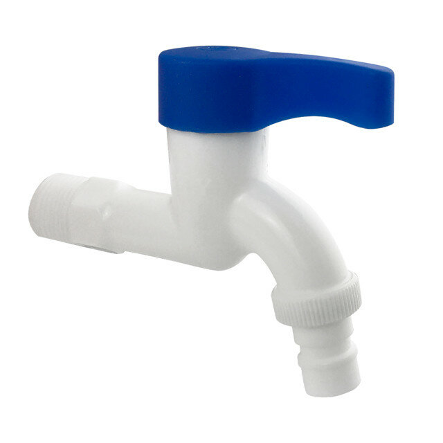 Кран водоразборный 1/2" ABC пластик белый