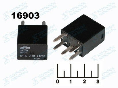 Реле =24V 15A/28V 301-1C-D-R1