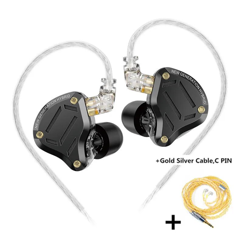 Наушники KZ ZS10 Pro 2 black(GoldS